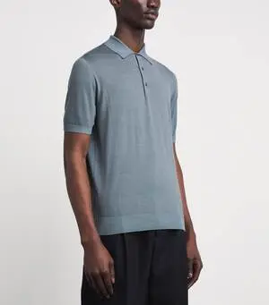 Corneliani Virgin Wool Polo Shirt - Green