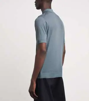 Corneliani Virgin Wool Polo Shirt - Green