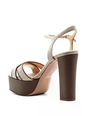 Roberto Festa Crisscross Platform Sandals