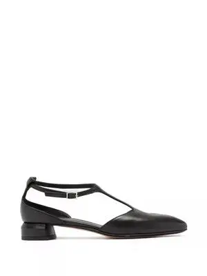 Officine Creative Sage T-strap Leather Pumps - Black