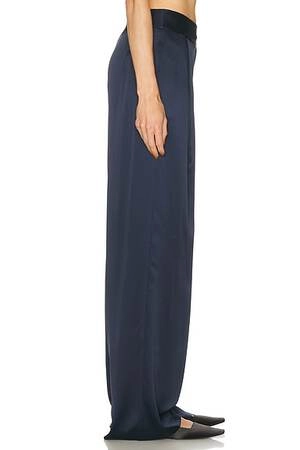 THE SEI Relaxed Pleated Wide Leg Trousers - Space