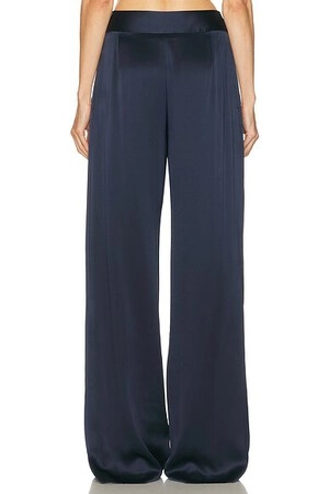 THE SEI Relaxed Pleated Wide Leg Trousers - Space