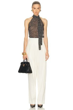NILI LOTAN Alla Halter Top - Wild Dot