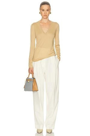 Gabriela Hearst Clementia V-neck Top