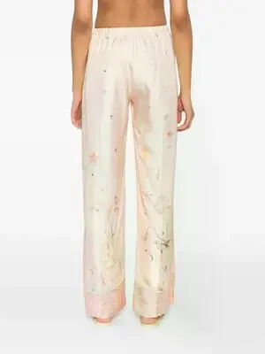 FORTE_FORTE Floral Print Wide Leg Trousers