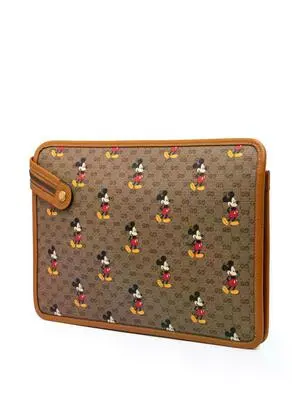 Gucci Disney Micro Gg Supreme Mickey Mouse Clutch Bag