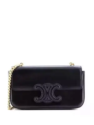 Celine Triomphe Chain Small Shoulder Bag - Black
