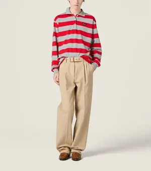 Miu Miu Striped Cotton Rugby Shirt