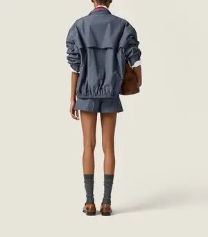 Miu Miu Check Mini Skort With Attached Shorts
