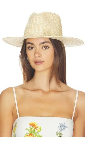 Ruslan Baginskiy Woven Straw Fedora Hat - Neutral