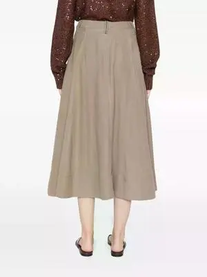 Brunello Cucinelli Pleated A-line Skirt