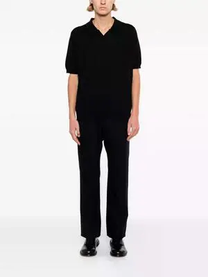 John Smedley Elvins Fine Stripe Polo Shirt