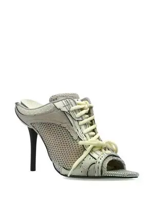 Balenciaga Mesh Lace-up Stiletto Sneakers