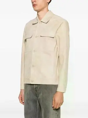 SALVATORE SANTORO Suede Shirt Jacket