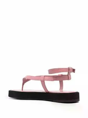 By Far Cece Grained-leather Sandals