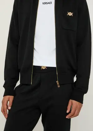 Versace Cotton And Cashmere-blend Trousers