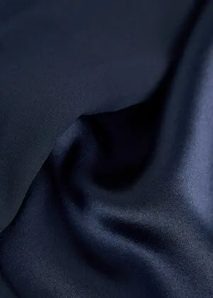 REFORMATION Lilibeth Cape-effect Silk Midi Dress - Navy