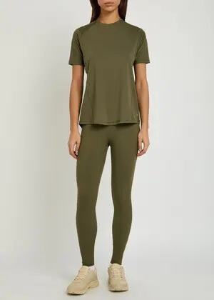 NOW YOU LIVE Waterley Stretch-jersey T-shirt With Mesh Panels