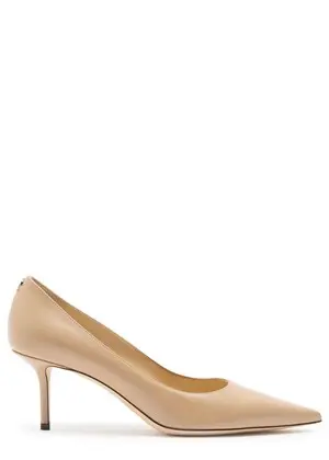 JIMMY CHOO Love 65 Smooth Leather Pumps - Nude