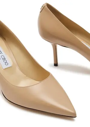 JIMMY CHOO Love 65 Smooth Leather Pumps - Nude