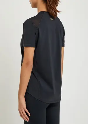 NOW YOU LIVE Waterley Stretch-jersey T-shirt With Mesh Panelling