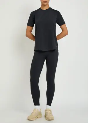 NOW YOU LIVE Waterley Stretch-jersey T-shirt With Mesh Panelling