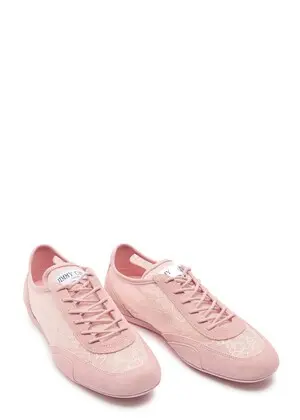 JIMMY CHOO Paneled Lace Sneakers
