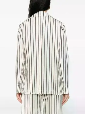 PENNYBLACK Striped Notched Lapel Blazer