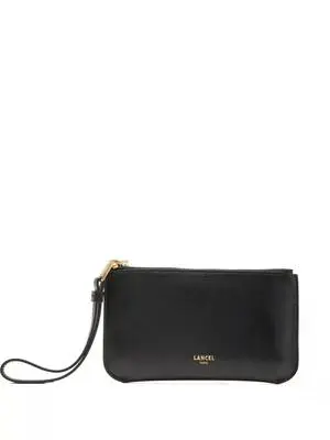LANCEL Leather Wristlet - Black