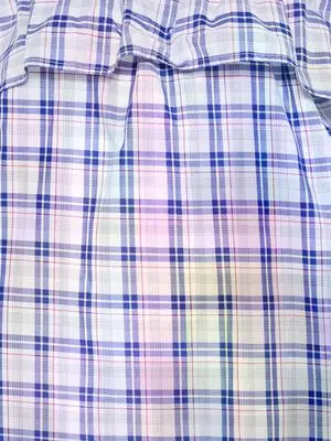 Sofie D'hoore Dolabella Ruffled Plaid Dress - White