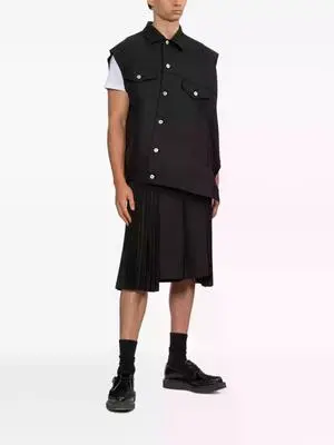 Comme Des Garçons Pleated Shorts - Black