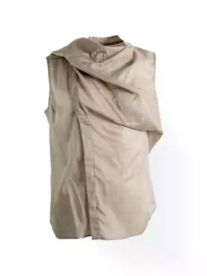 Rick Owens Draped Sleeveless Shirt - Neutrals