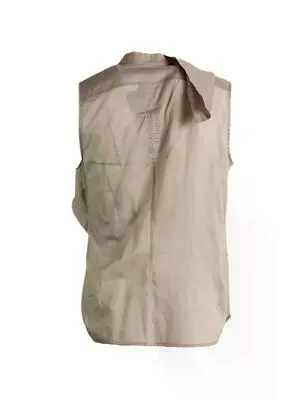 Rick Owens Draped Sleeveless Shirt - Neutrals