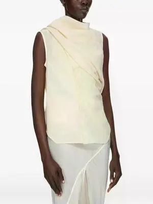 Rick Owens Draped Sleeveless Shirt