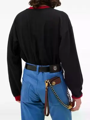 Versace Stretch Cotton-jersey Long-sleeved T-shirt