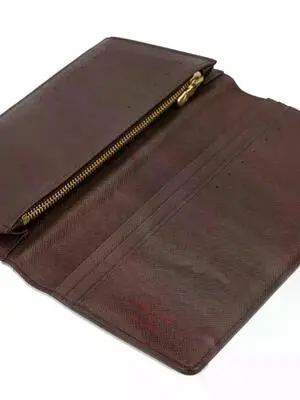 LOUIS VUITTON Check-pattern Wallet - Brown