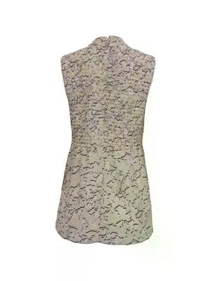 Proenza Schouler High-neck Georgette Top With Grommet Detail