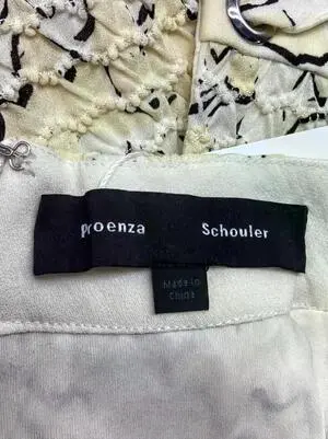 Proenza Schouler High-neck Georgette Top With Grommet Detail