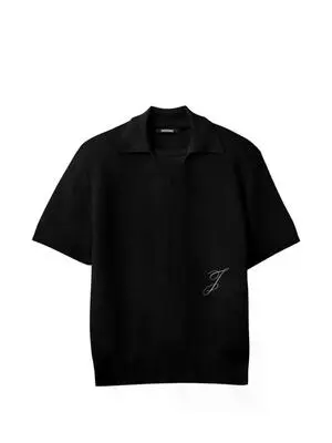 Jacquemus Embroidery Polo Shirt - Black
