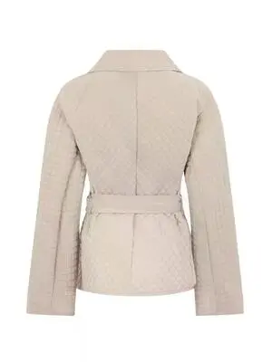 MOORER Belted Quilted Jacket