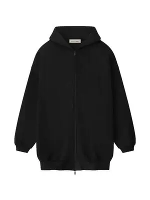 Fear Of God Long Sleeve Zip Up Hoodie - Black