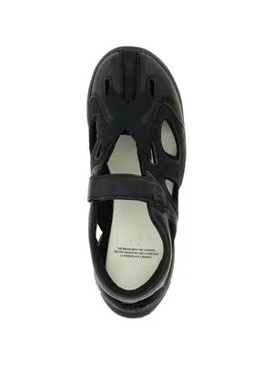 Y3 Hammered Leather Trainers - Black