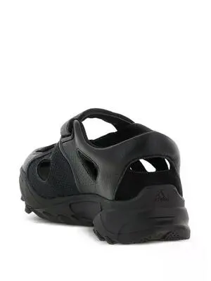 Y3 Hammered Leather Trainers - Black