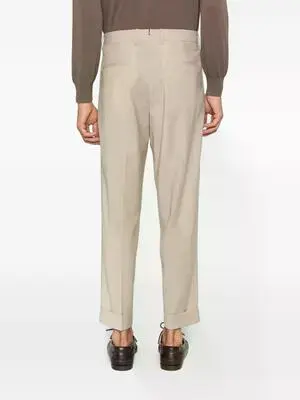 BERWICH Chiaia Pleated Cuffed Trousers - Neutrals