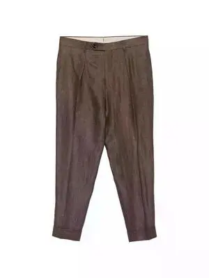 BERWICH Chiaia Pleated Tailored Trousers - Brown