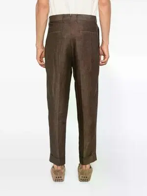 BERWICH Chiaia Pleated Tailored Trousers - Brown