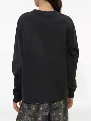 GANNI Embroidered Floral Sweatshirt