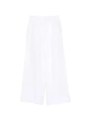 JCSOPHIE Elasticated Waistband Wide Leg Trousers - White