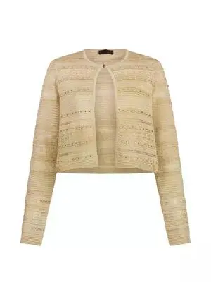 Liu Jo Openwork Knit Button Cardigan