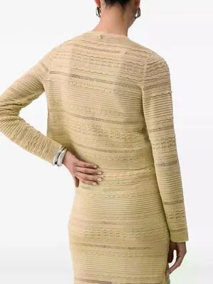 Liu Jo Openwork Knit Button Cardigan